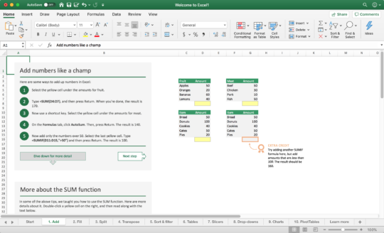 Microsoft Excel first run experience – FIRST RUN UX