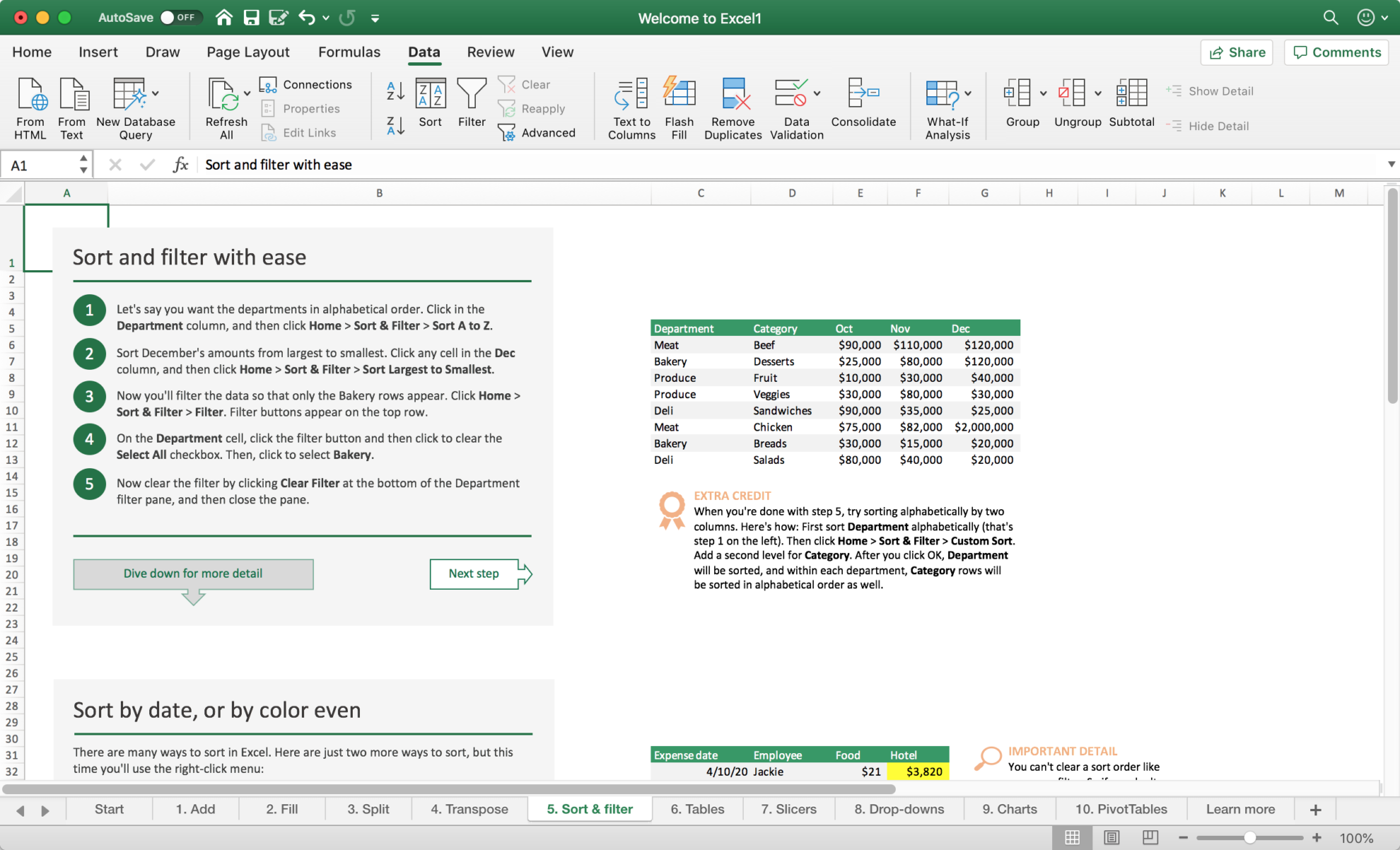 Microsoft Excel first run experience – FIRST RUN UX